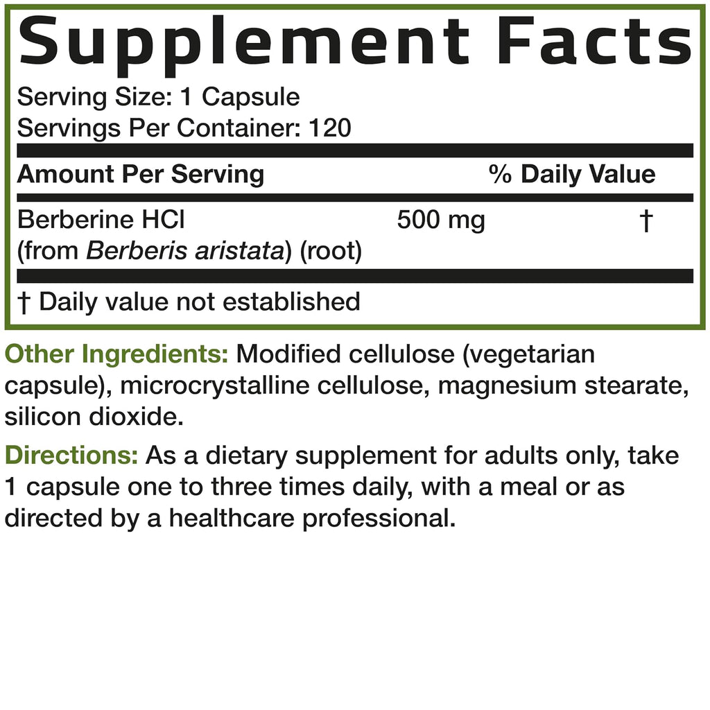 dihydroberberine capsules for balanced lifestyle