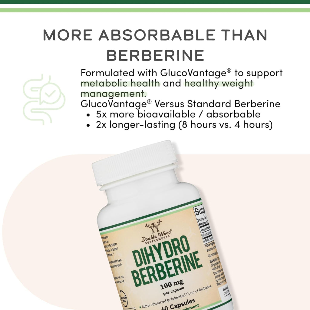 Dihydroberberine capsules for energy support