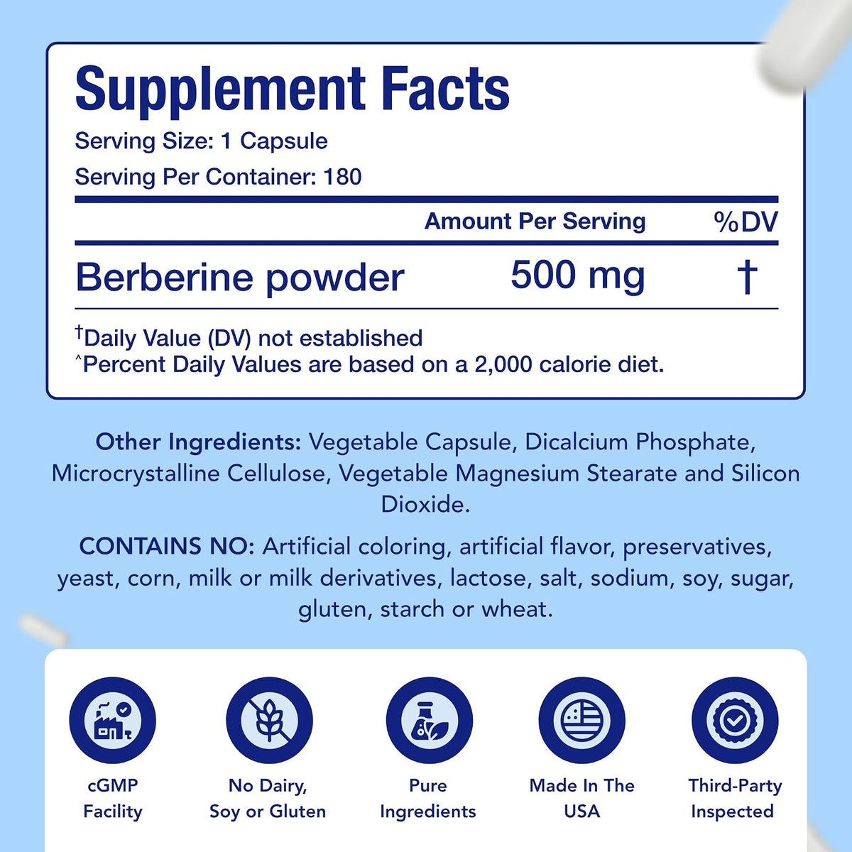 dihydroberberine capsules for metabolic support