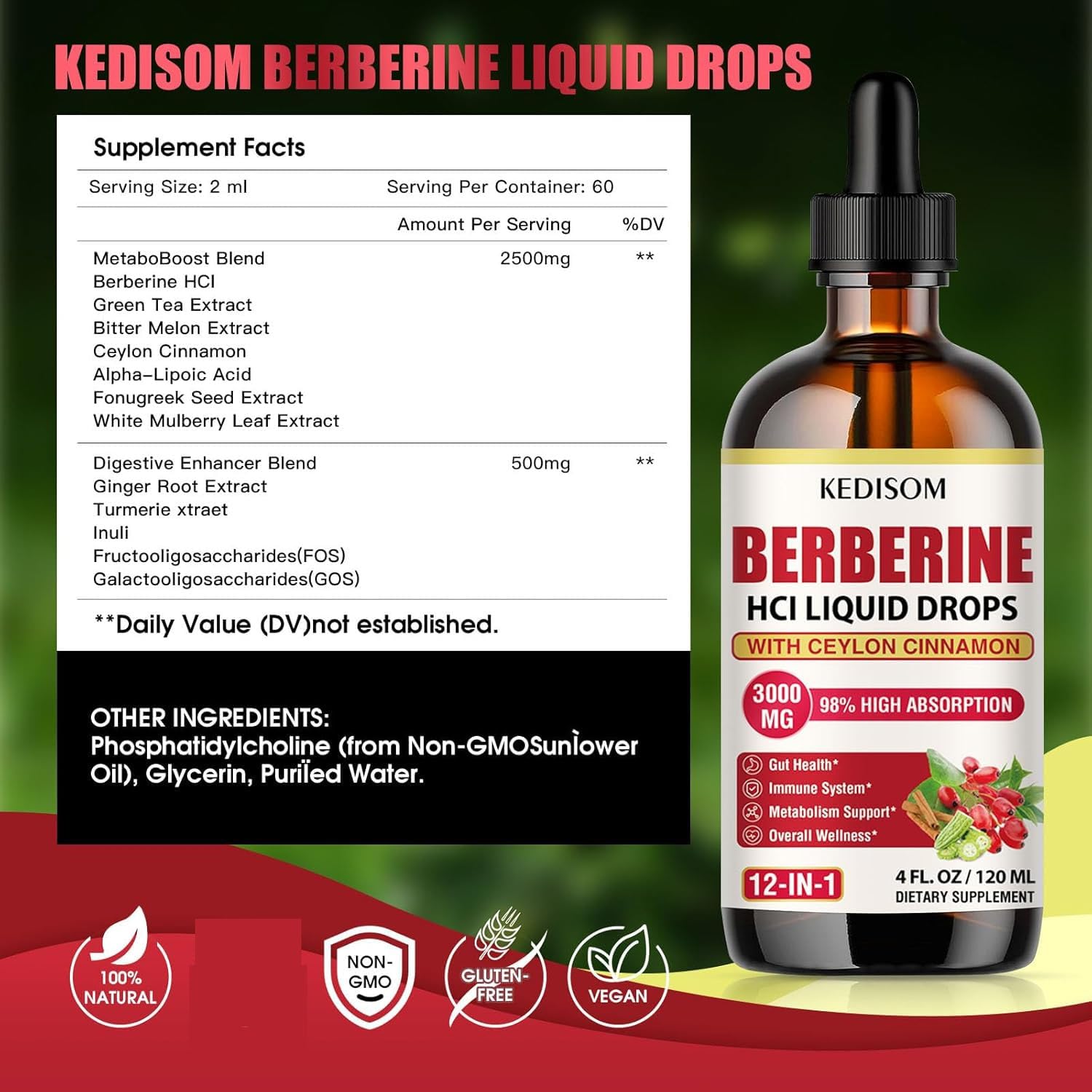 Dihydroberberine for enhanced absorption