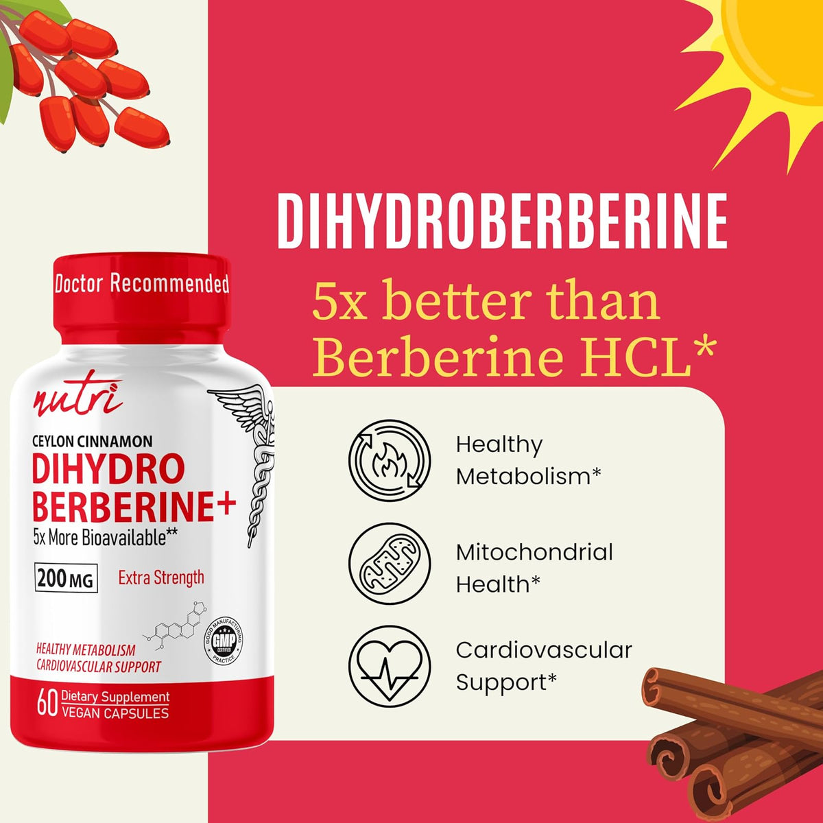 Dihydroberberine for metabolic health
