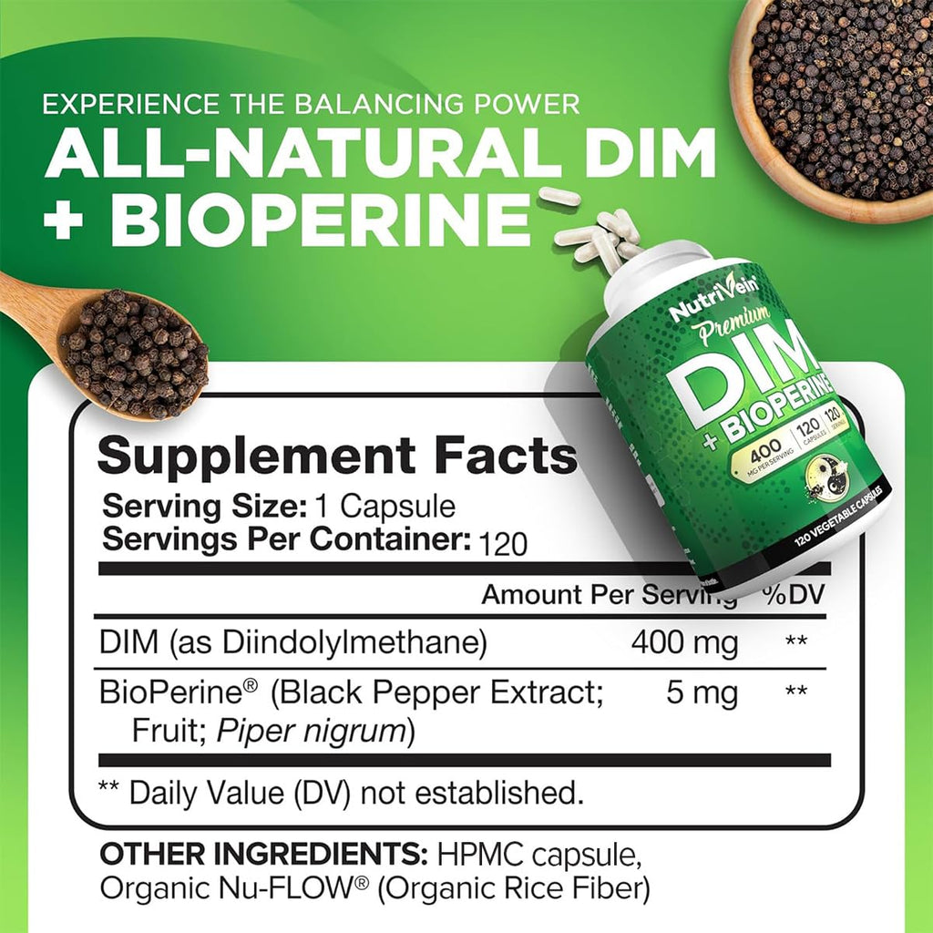 Diindolylmethane capsules for men