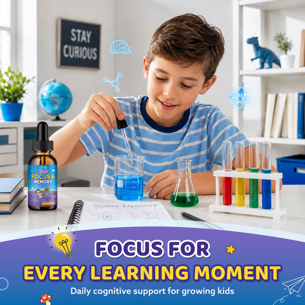 Dilib kids focus drops for mental clarity