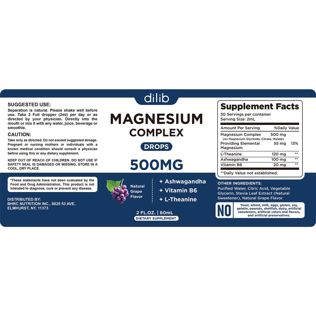 Dilib Magnesium drops for muscle recovery