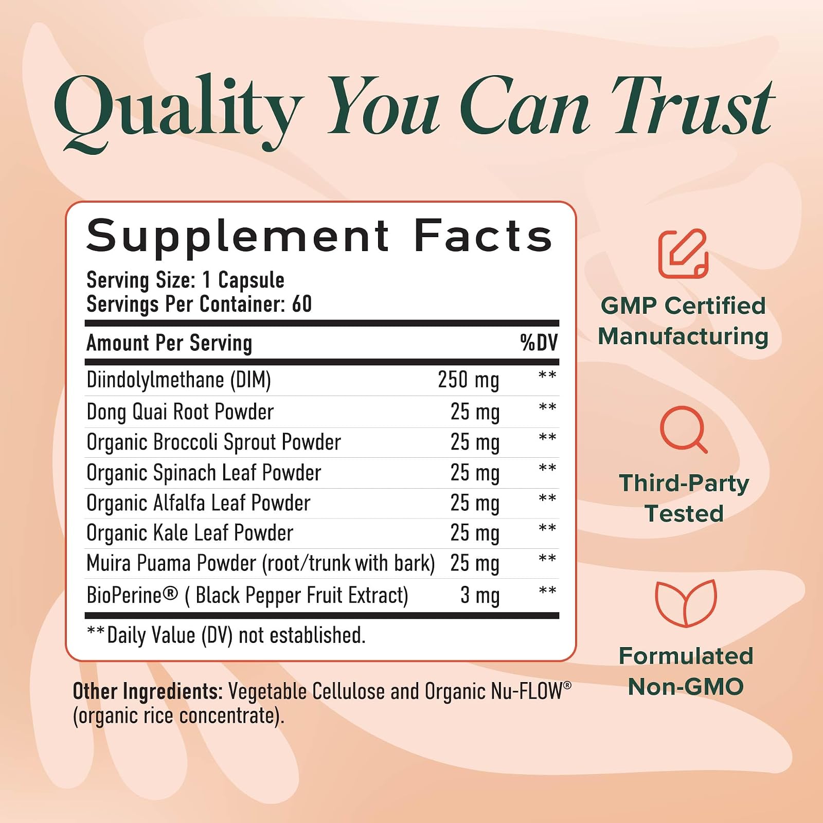 DIM 250 mg daily multivitamin supplement