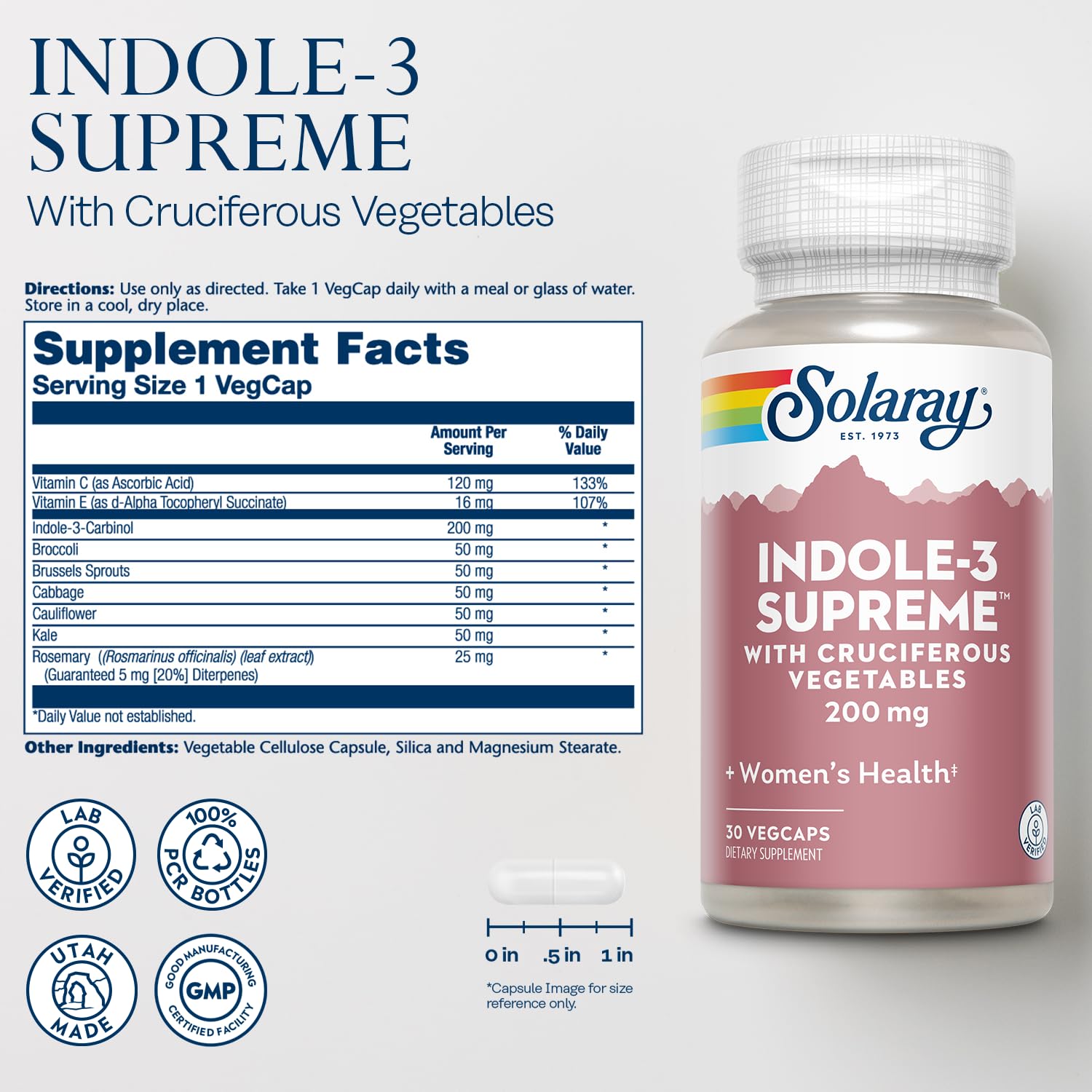 DIM and cruciferous vegetables blend