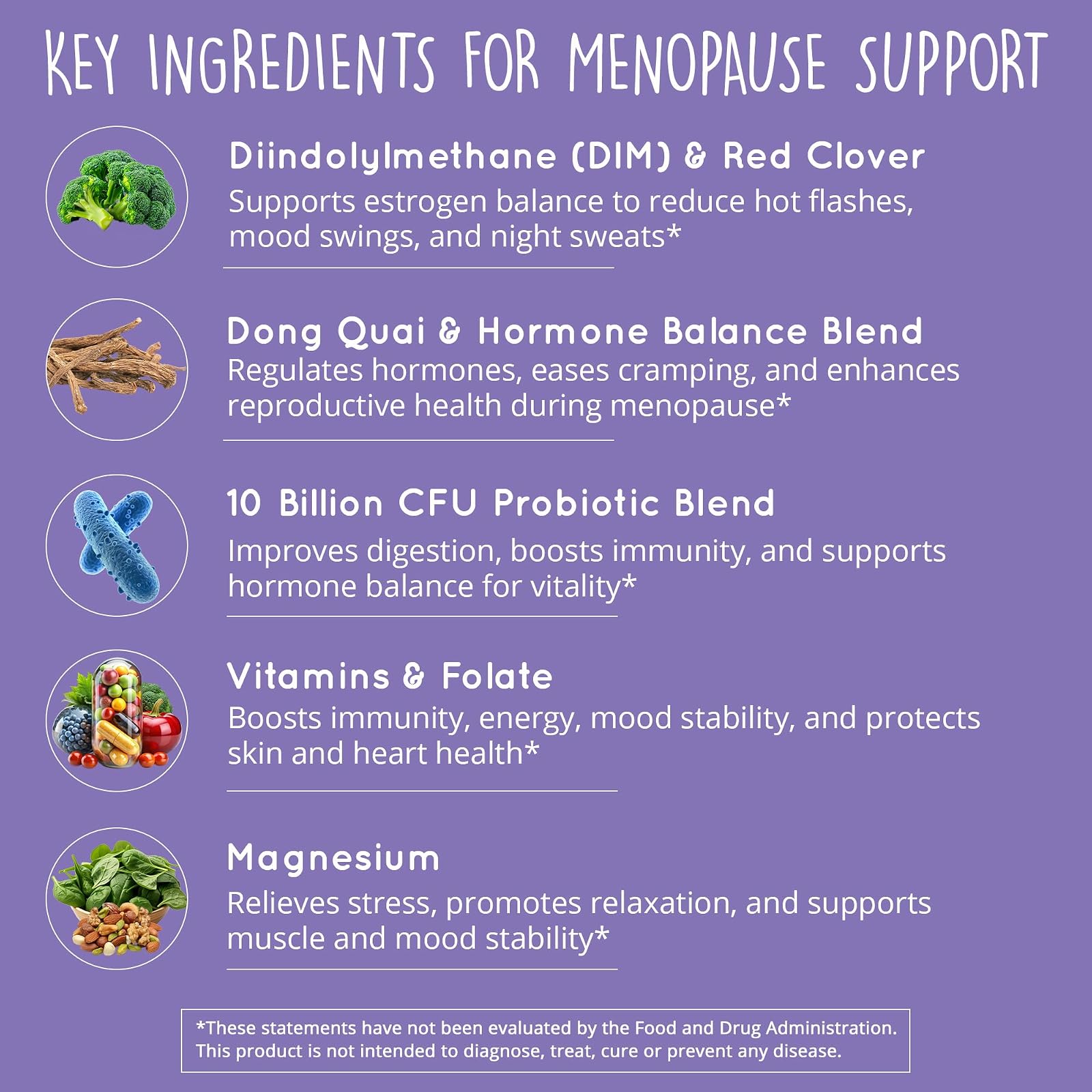 DIM and probiotics for women