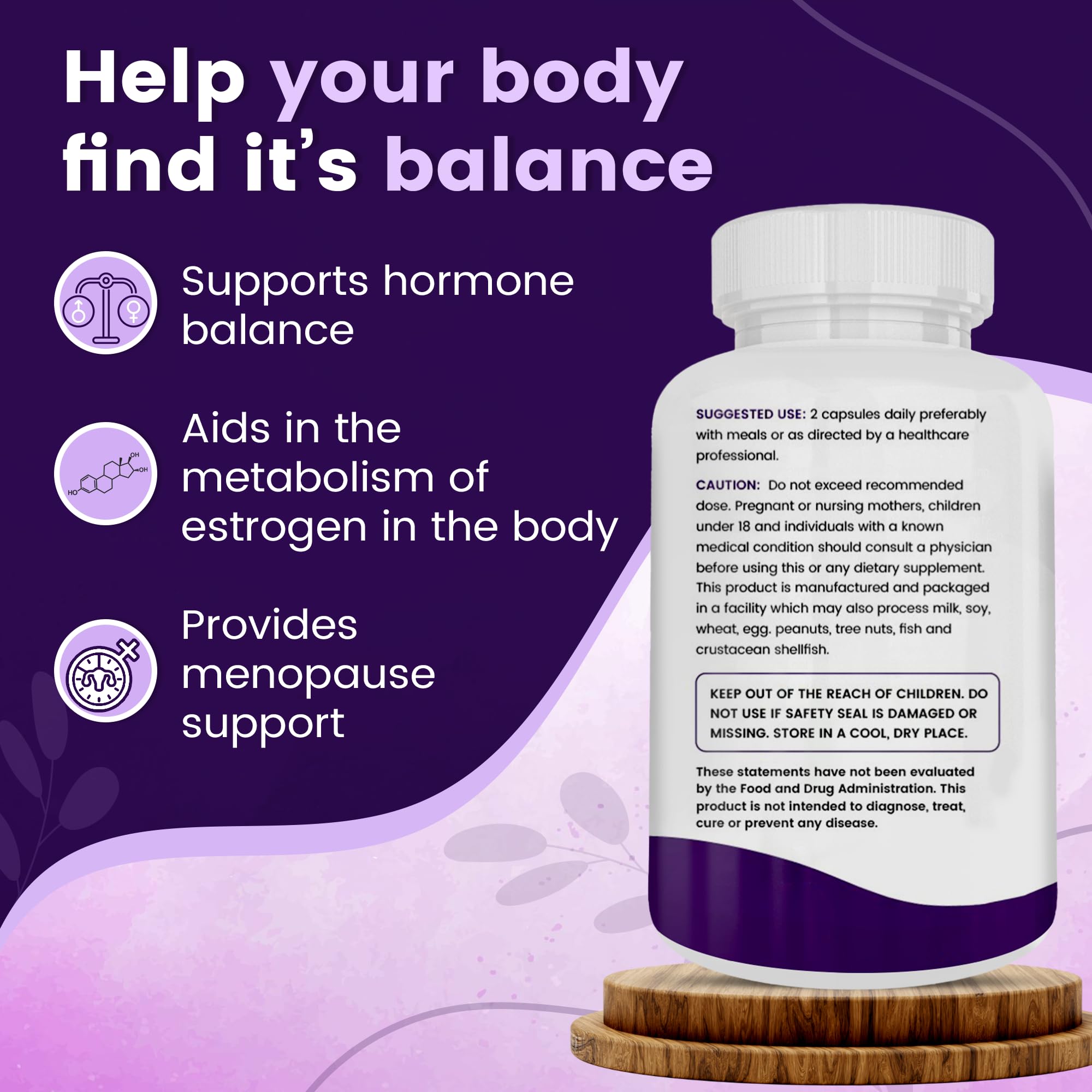 DIM capsules for hormone balance