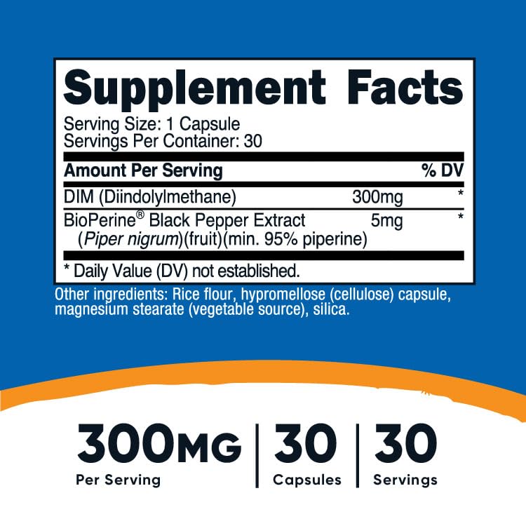 DIM supplement for hormonal balance