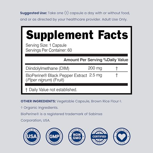 DIM vitamins for detoxification support