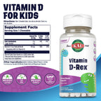 Dinosaur shaped vitamin D for kids