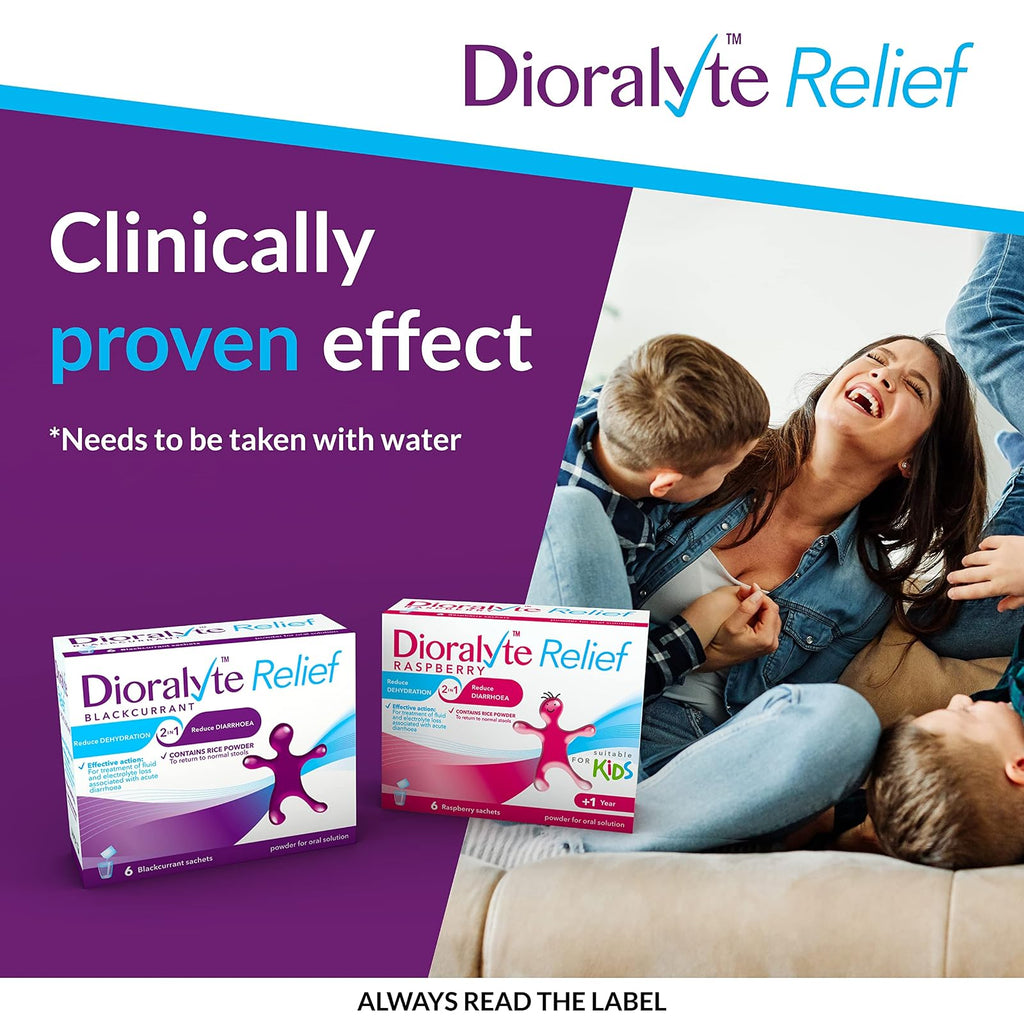 Dioralyte sachets for electrolyte balance