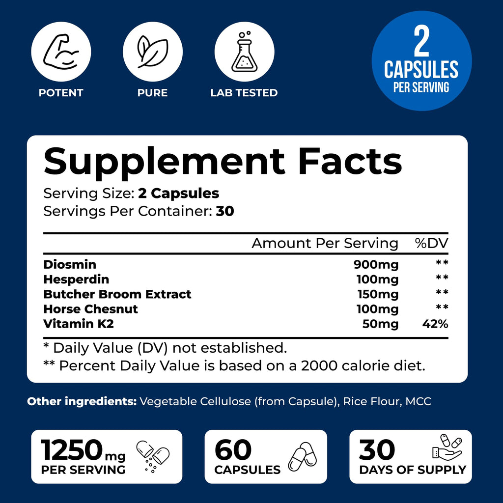Diosmin Hesperidin complex for circulation