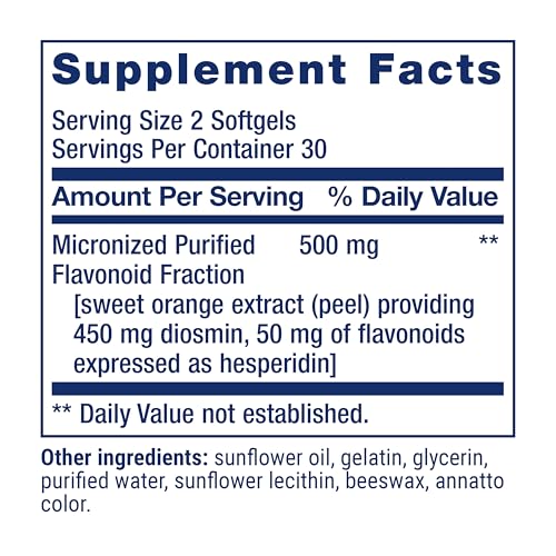 Diosmin supplement for leg health