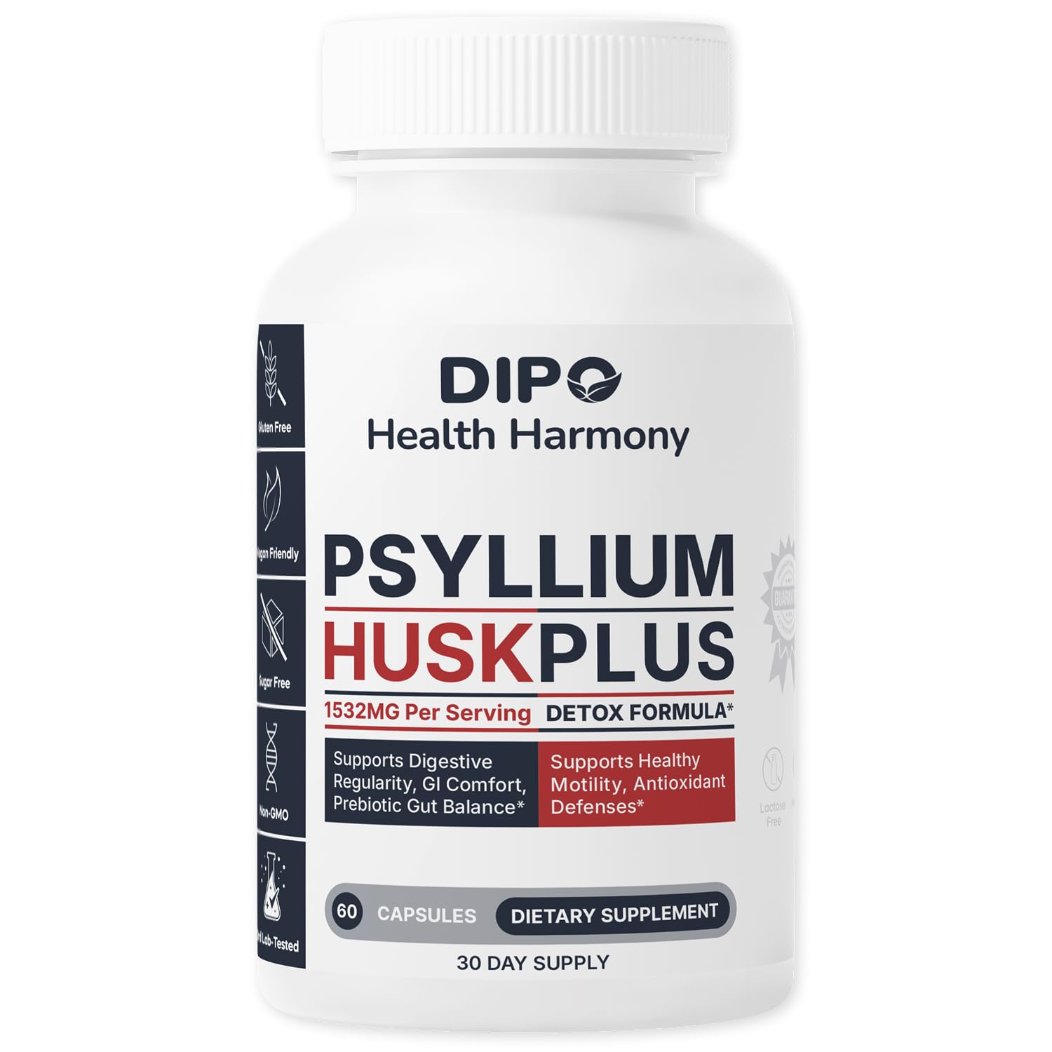 DIPO psyllium husk capsules for digestion