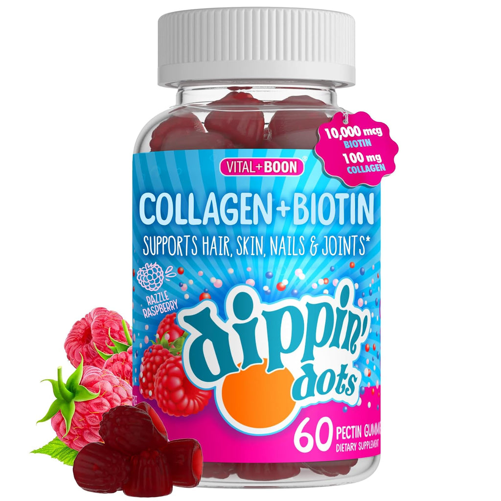 Dippin' Dots hair skin & nails vitamins