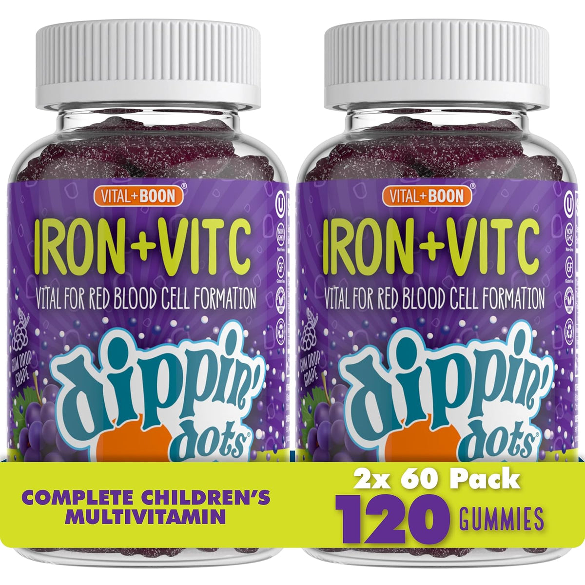 Dippin' Dots iron gummies for women