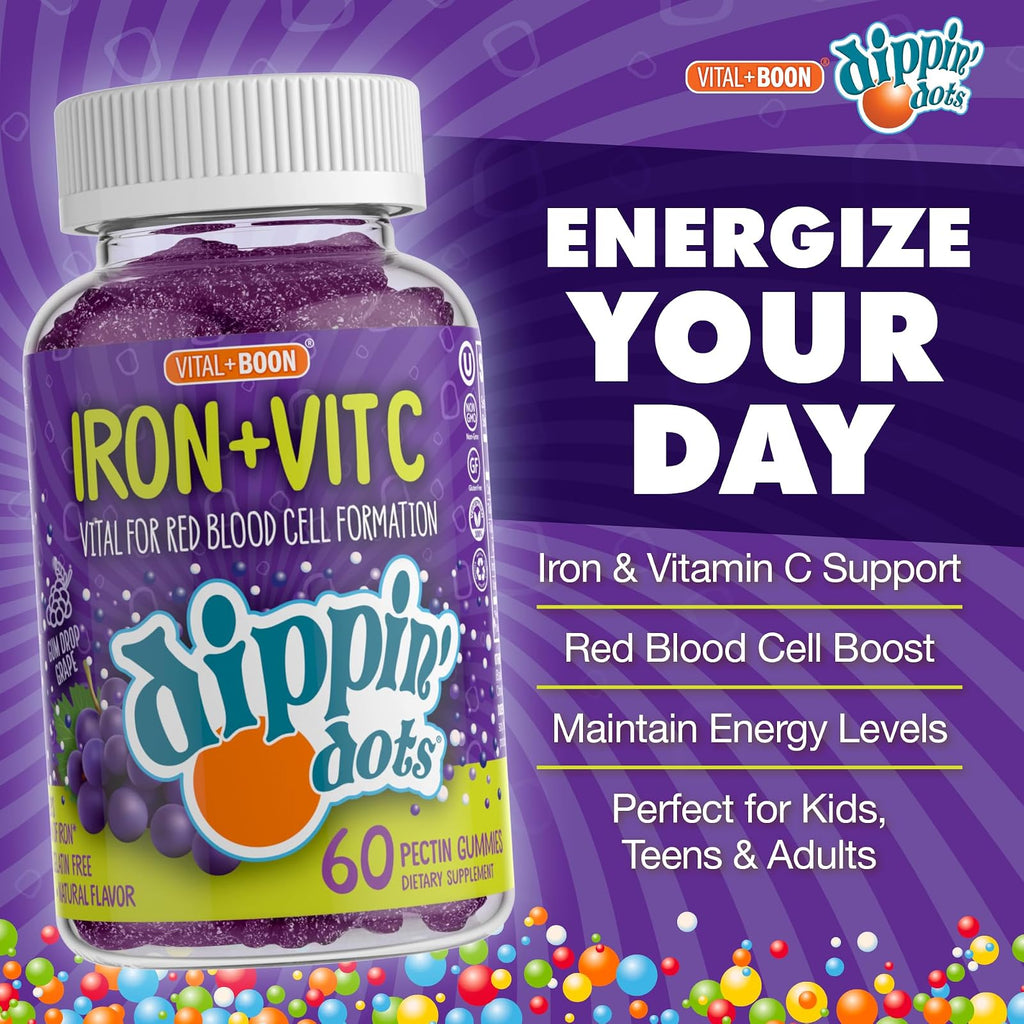 Dippin' Dots iron supplement benefits