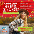 Dippin' Dots skin and nails support