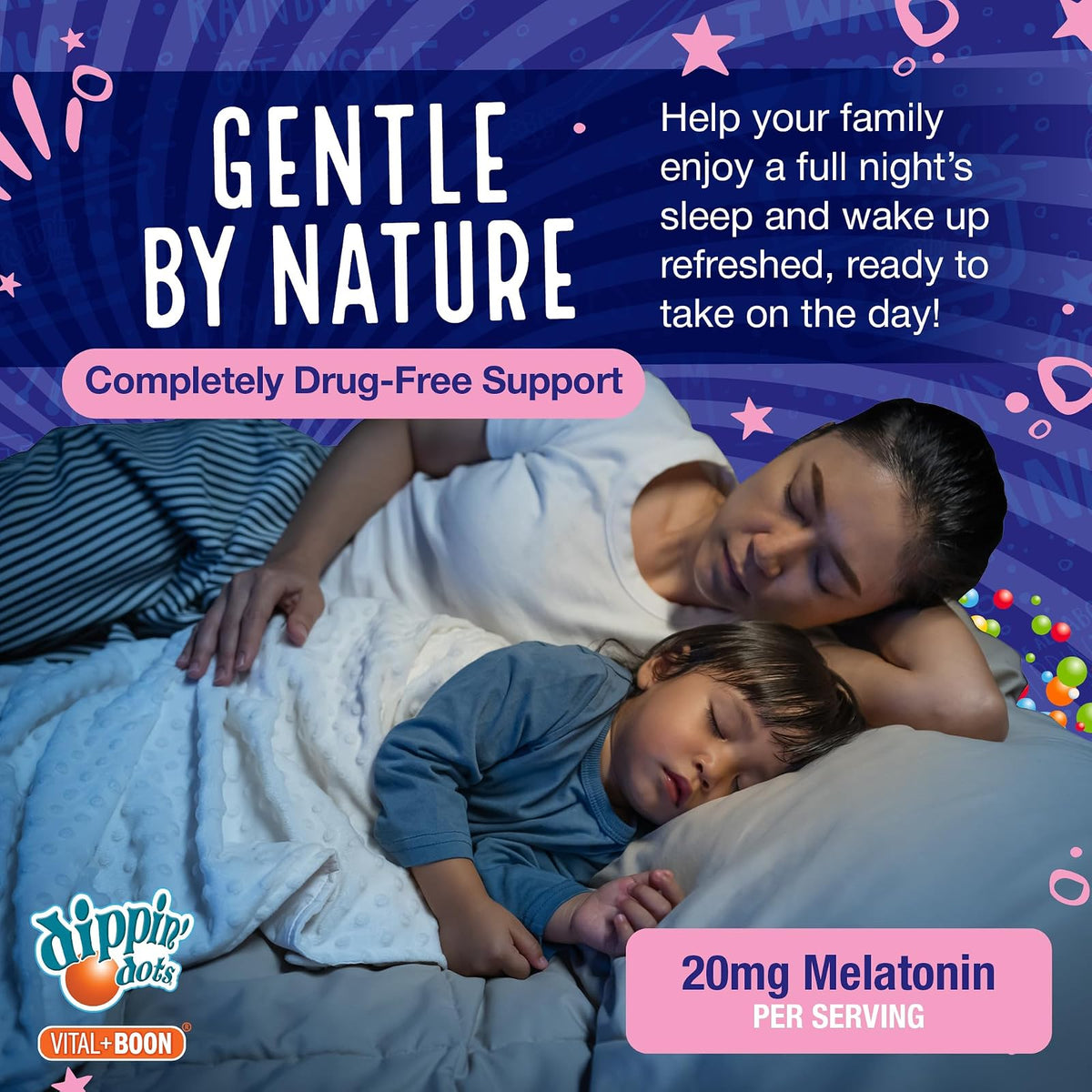 Dippin' Dots sleep blend gummies