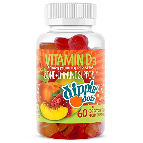 Dippin' Dots Vitamin D3 gummies for immunity
