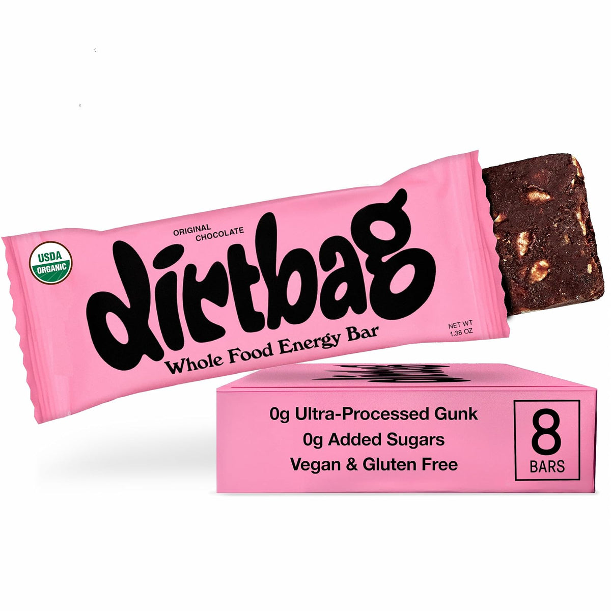 Dirtbag plant protein energy bars
