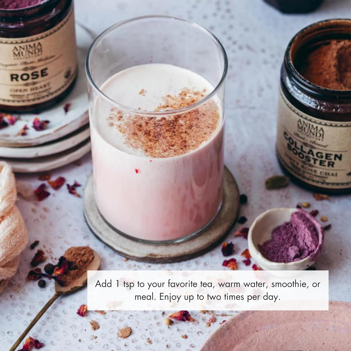 Dirty Rose Chai collagen supplement