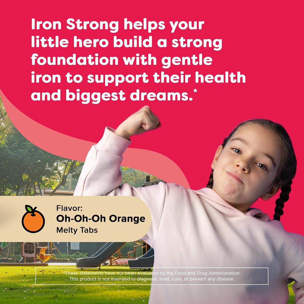 dissolvable iron melty tabs for kids