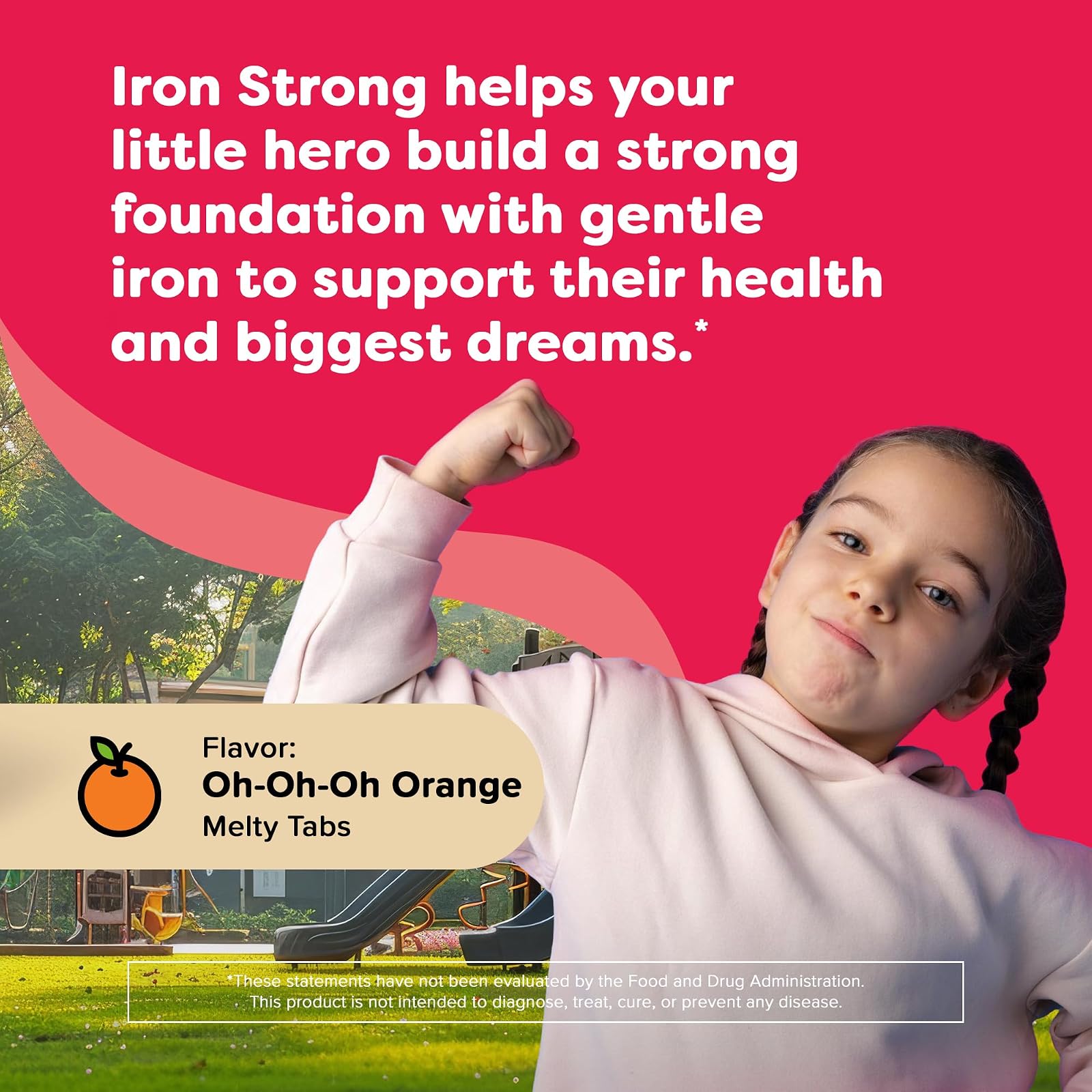 dissolvable iron melty tabs for kids