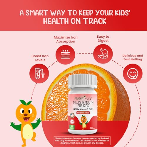 Dissolvable iron tablets for toddlers