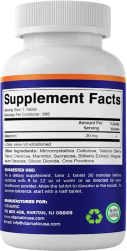 Dissolvable melatonin for quick absorption