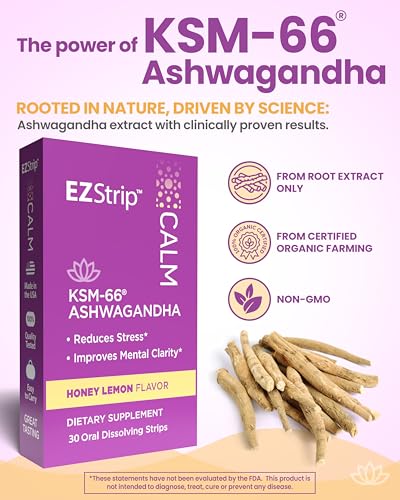 dissolving calming strips with ashwagandha