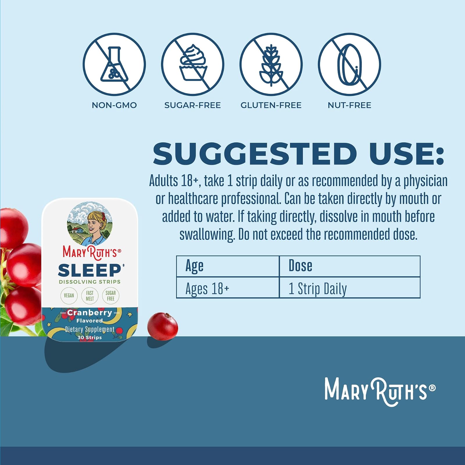 dissolving strips for restful sleep