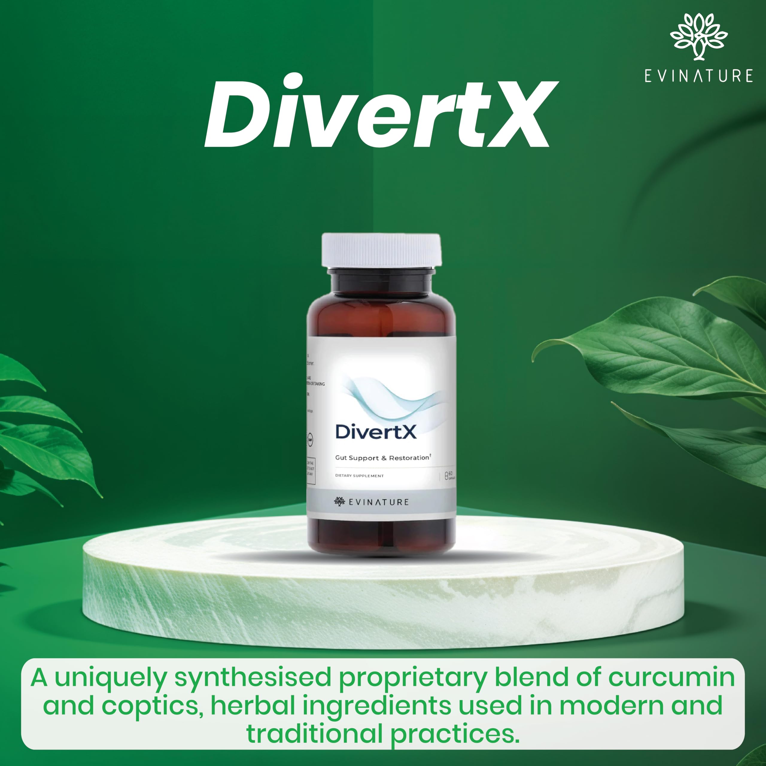 DivertX herbal support for gut wellness