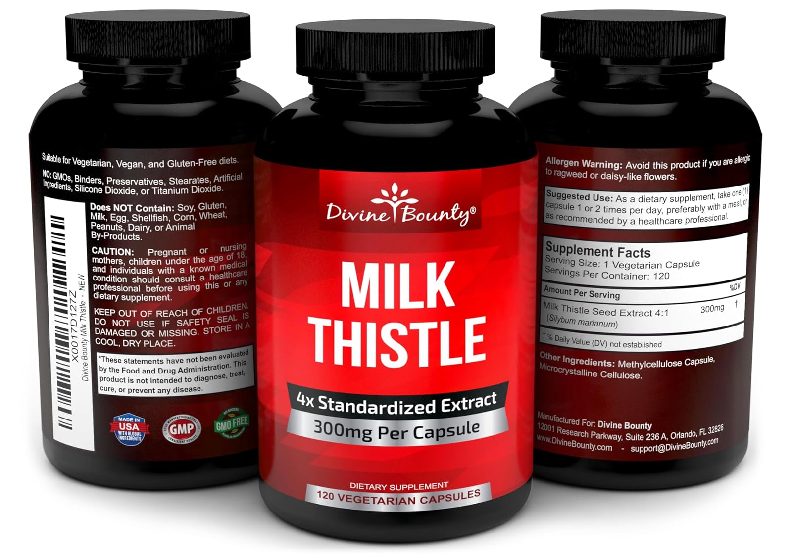Divine Bounty milk thistle benefits