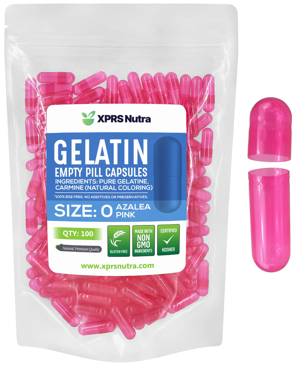 DIY blended vitamin capsules in pink