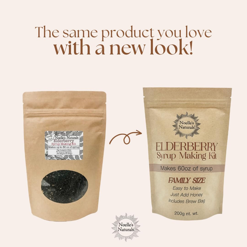 DIY elderberry syrup family size