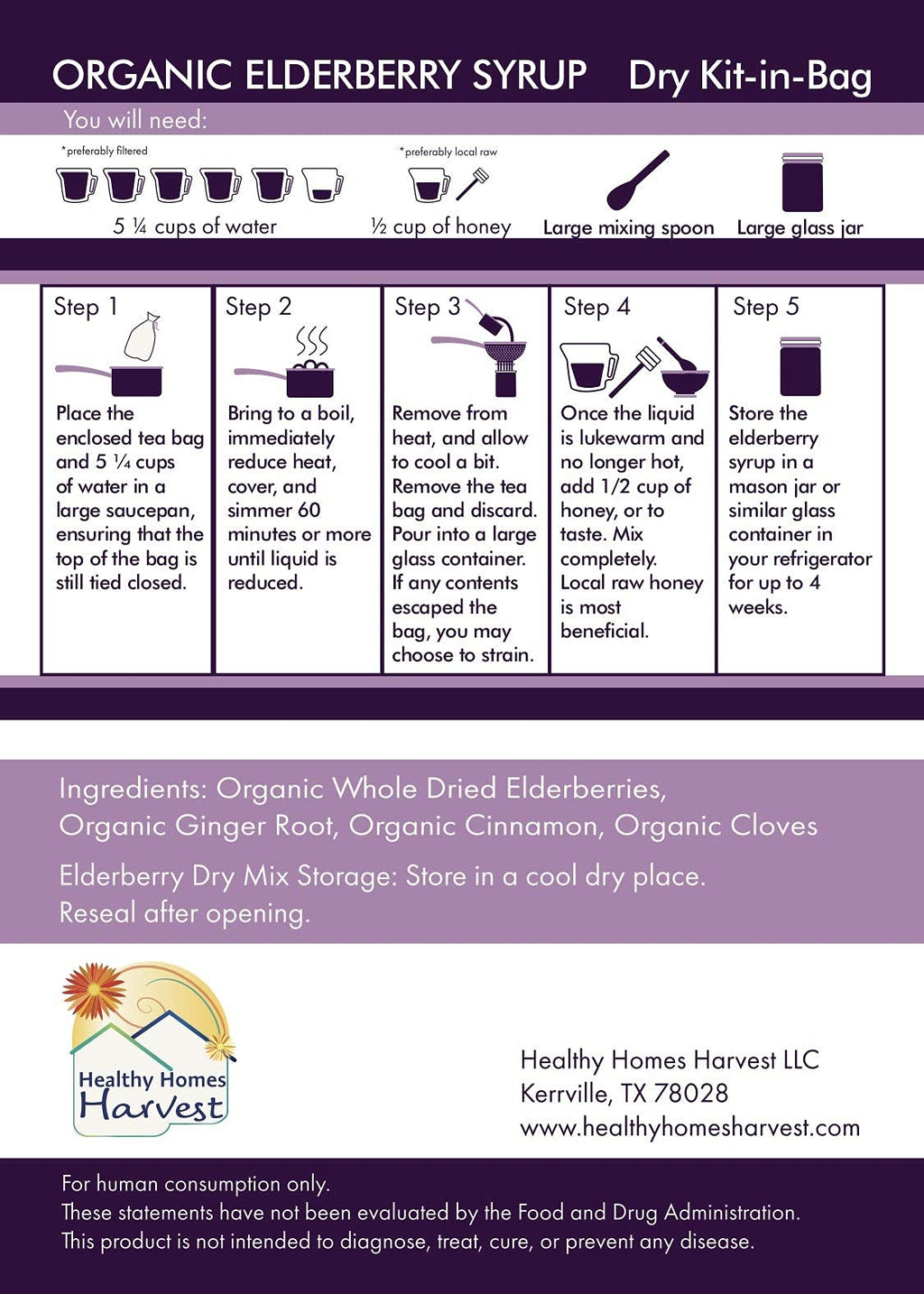 DIY elderberry syrup for families