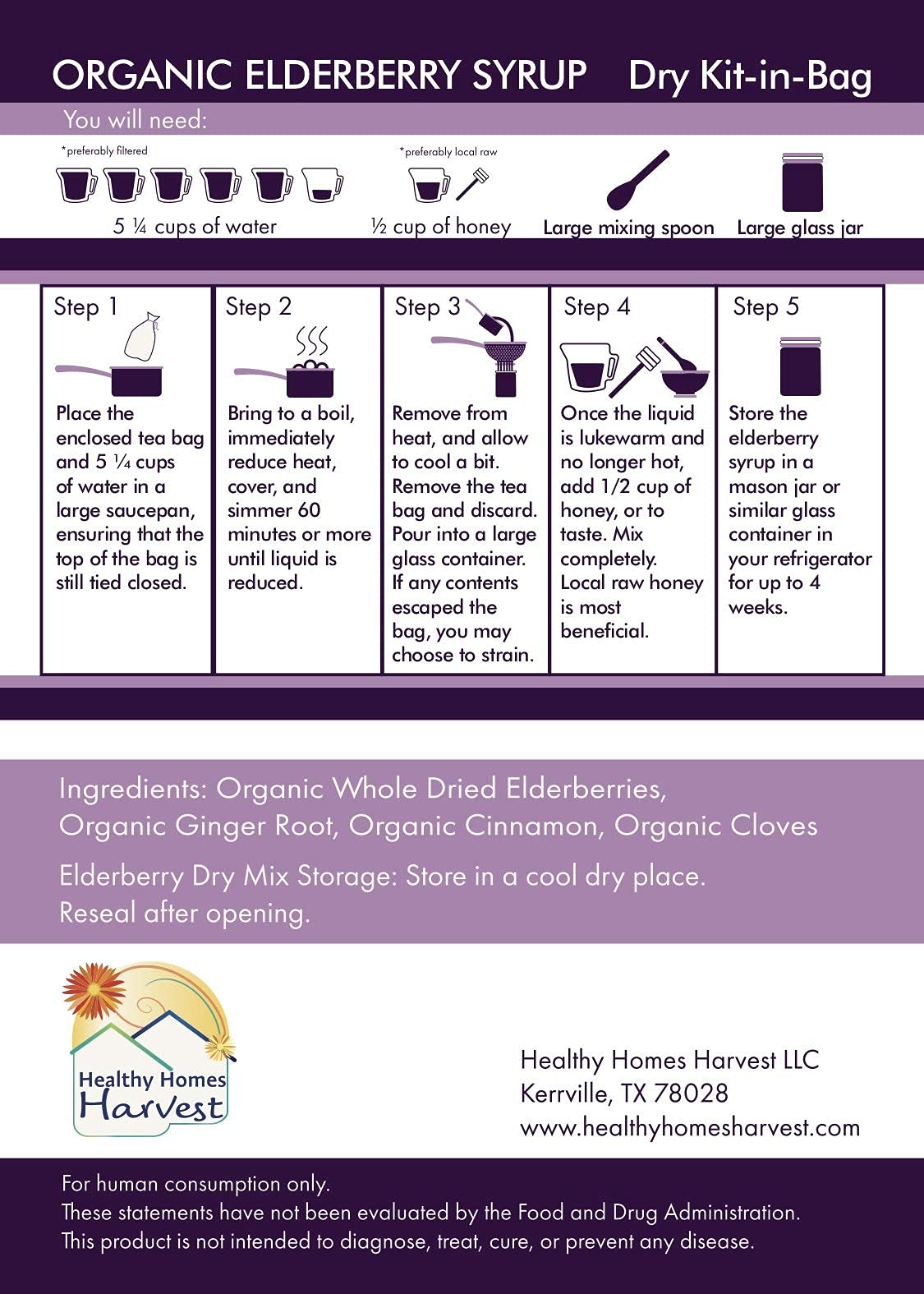 DIY elderberry syrup for families