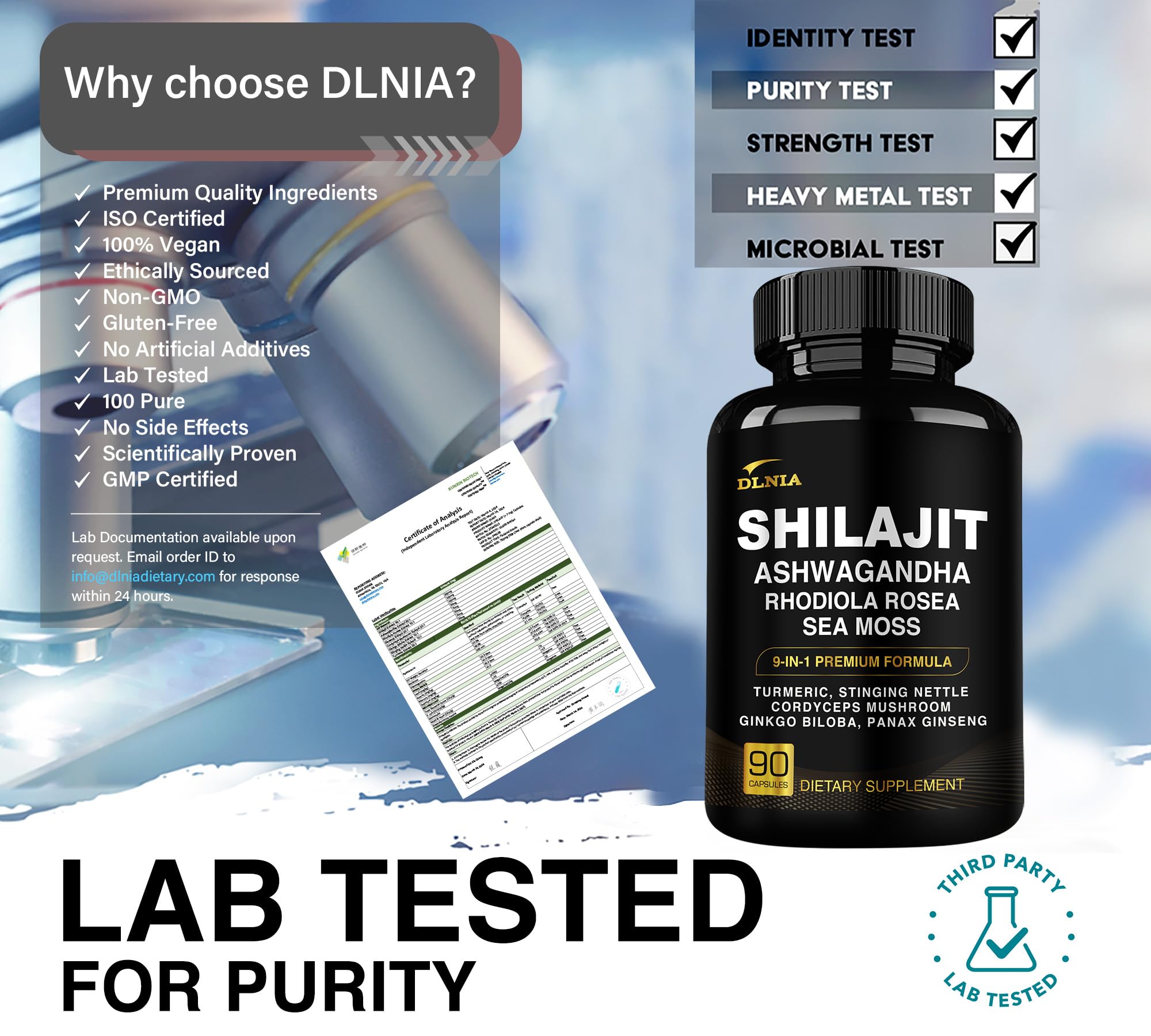 DLNIA gummies with choline for brain function