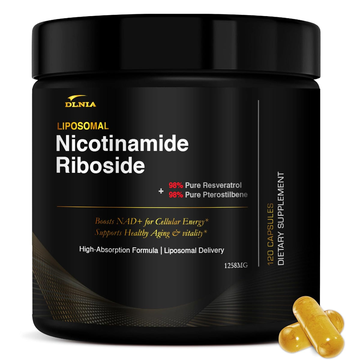 DLNIA Nicotinamide Riboside antioxidant capsules