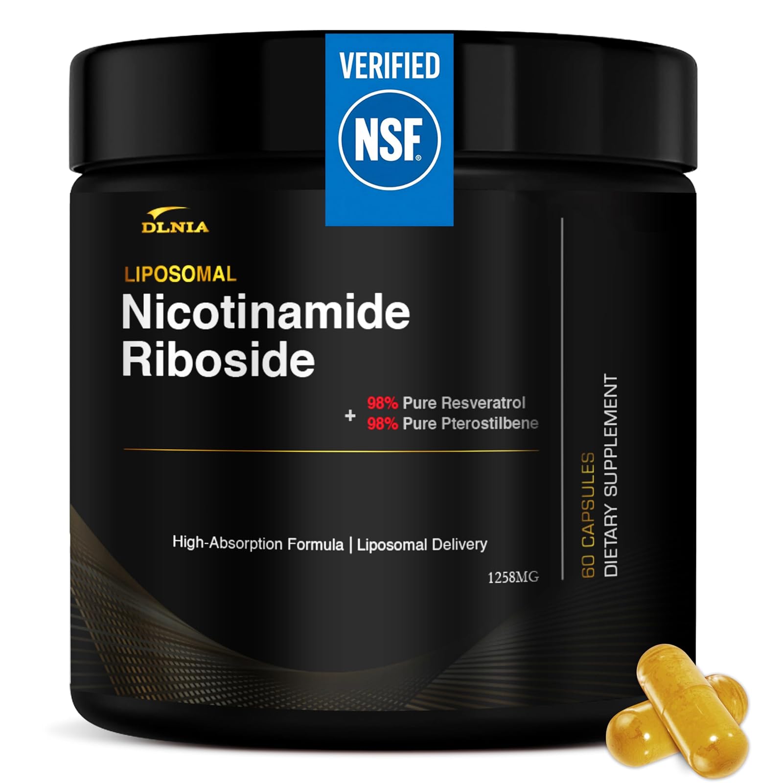 DLNIA Nicotinamide Riboside capsules for energy
