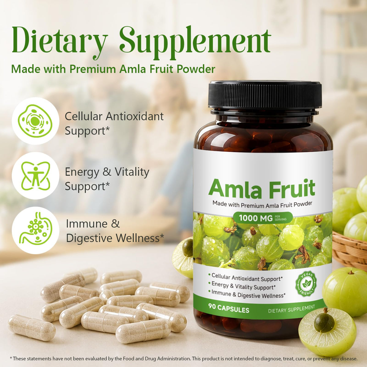 DLOMFVFQ Amla capsules for hair health