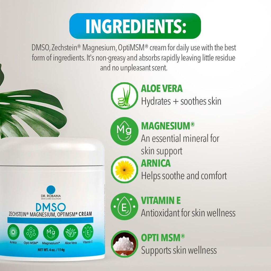 DMSO cream for enhanced skin absorption
