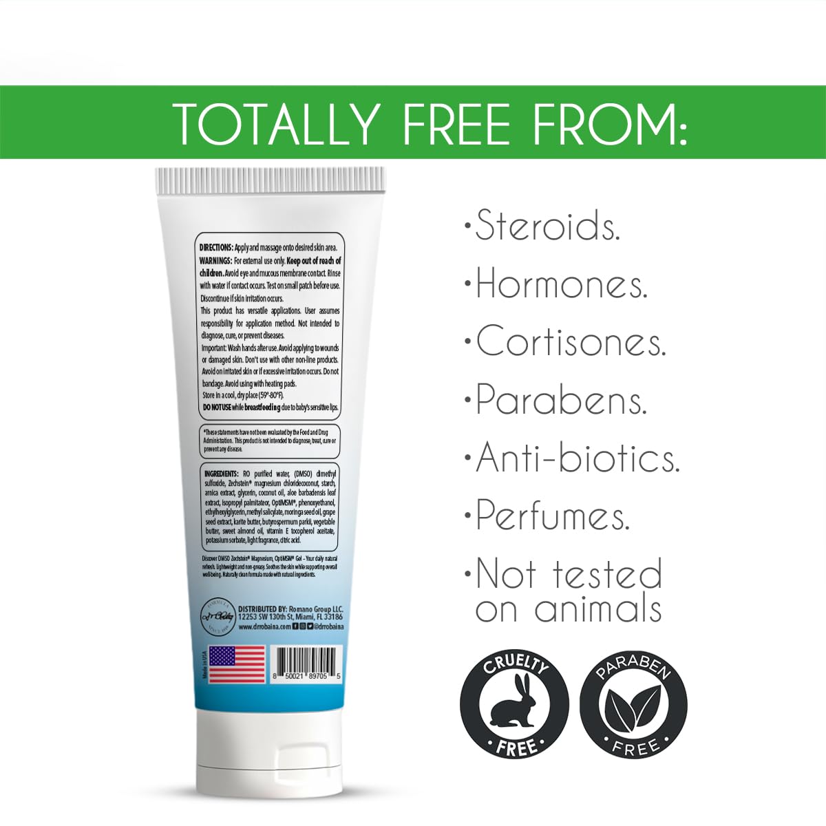 DMSO gel for muscle recovery