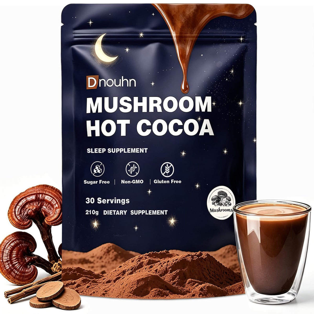 DNOUHN magnesium hot cocoa mix