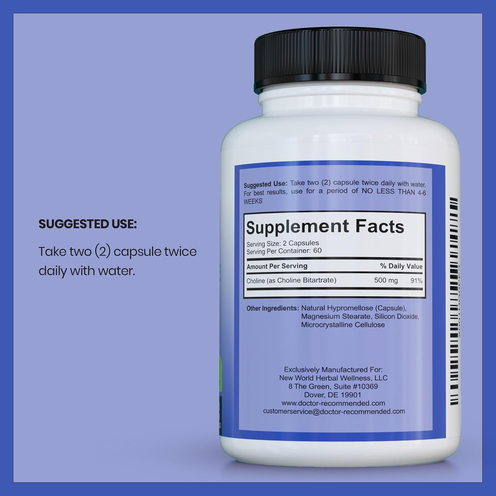 Doctor Recommended Supplements choline benefits