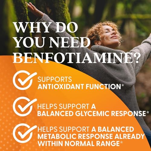 Doctor's Best Benfotiamine for energy boost
