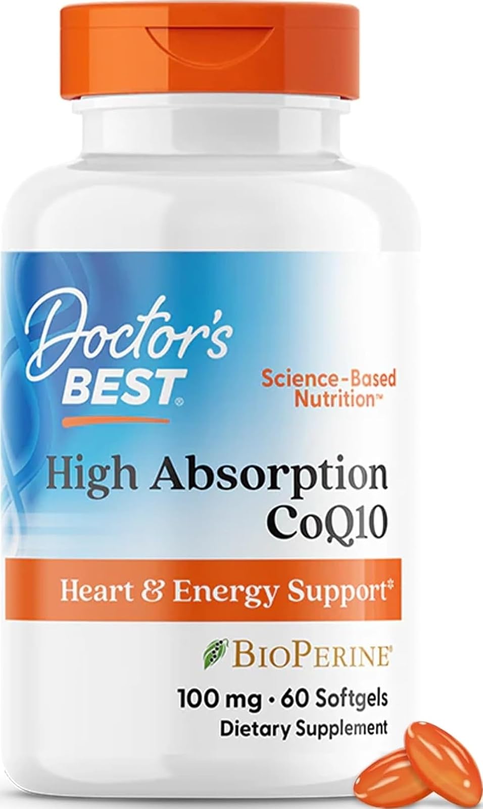 Doctor's Best CoQ10 softgels for energy