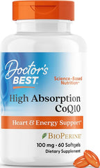 Doctor's Best CoQ10 softgels for energy